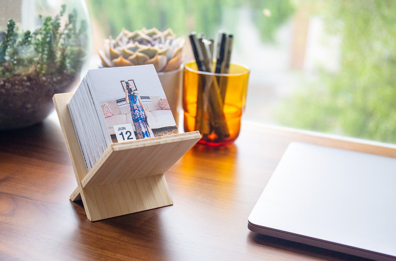 Bamboo Stand | Sustainable Calendar Display | Social Print Studio