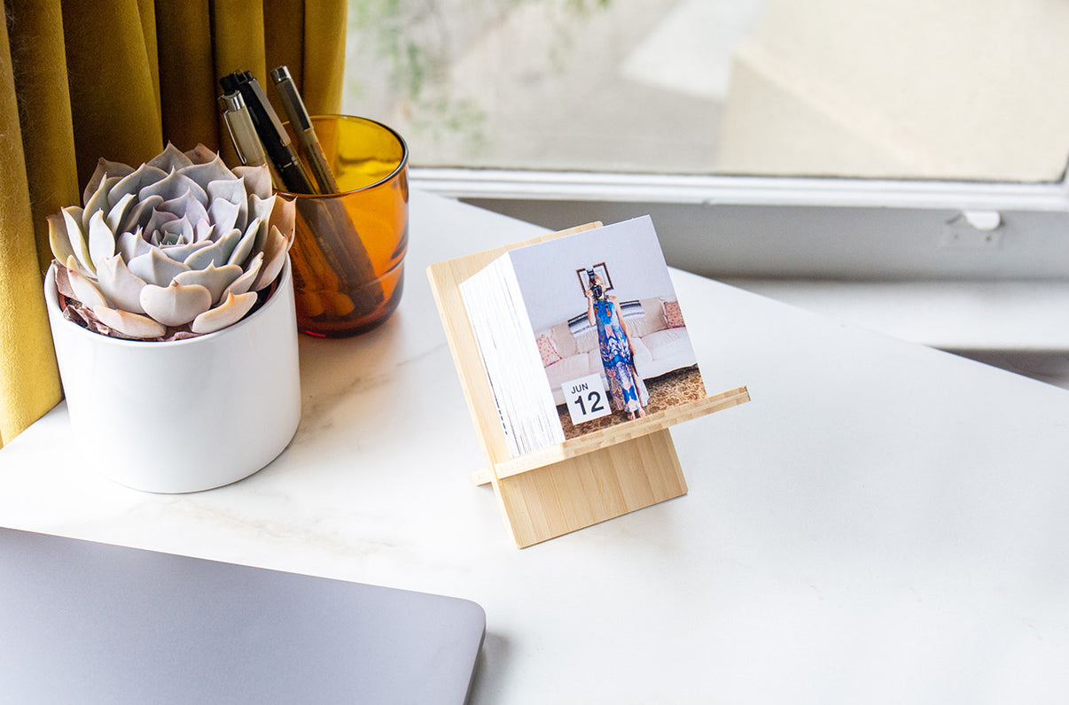 Bamboo Stand | Sustainable Calendar Display | Social Print Studio