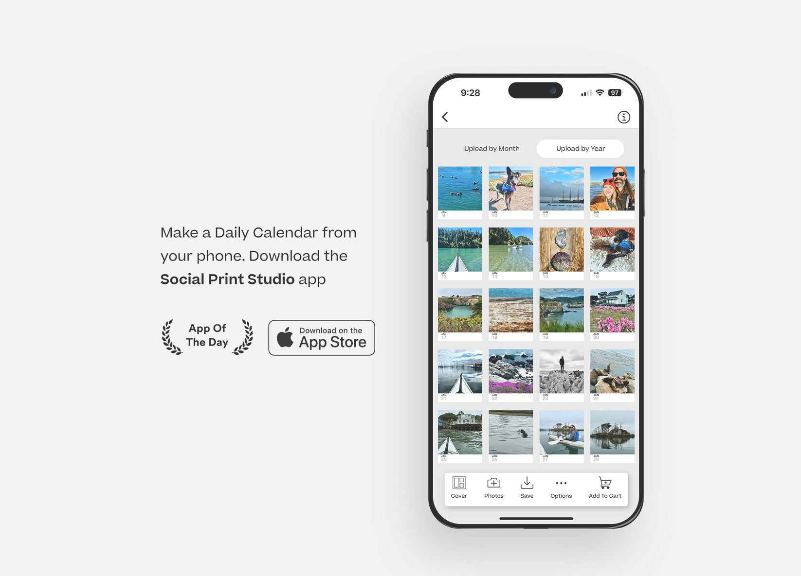 Daily Calendar | Custom Photo-A-Day Calendar with 365 Photos | Social ...