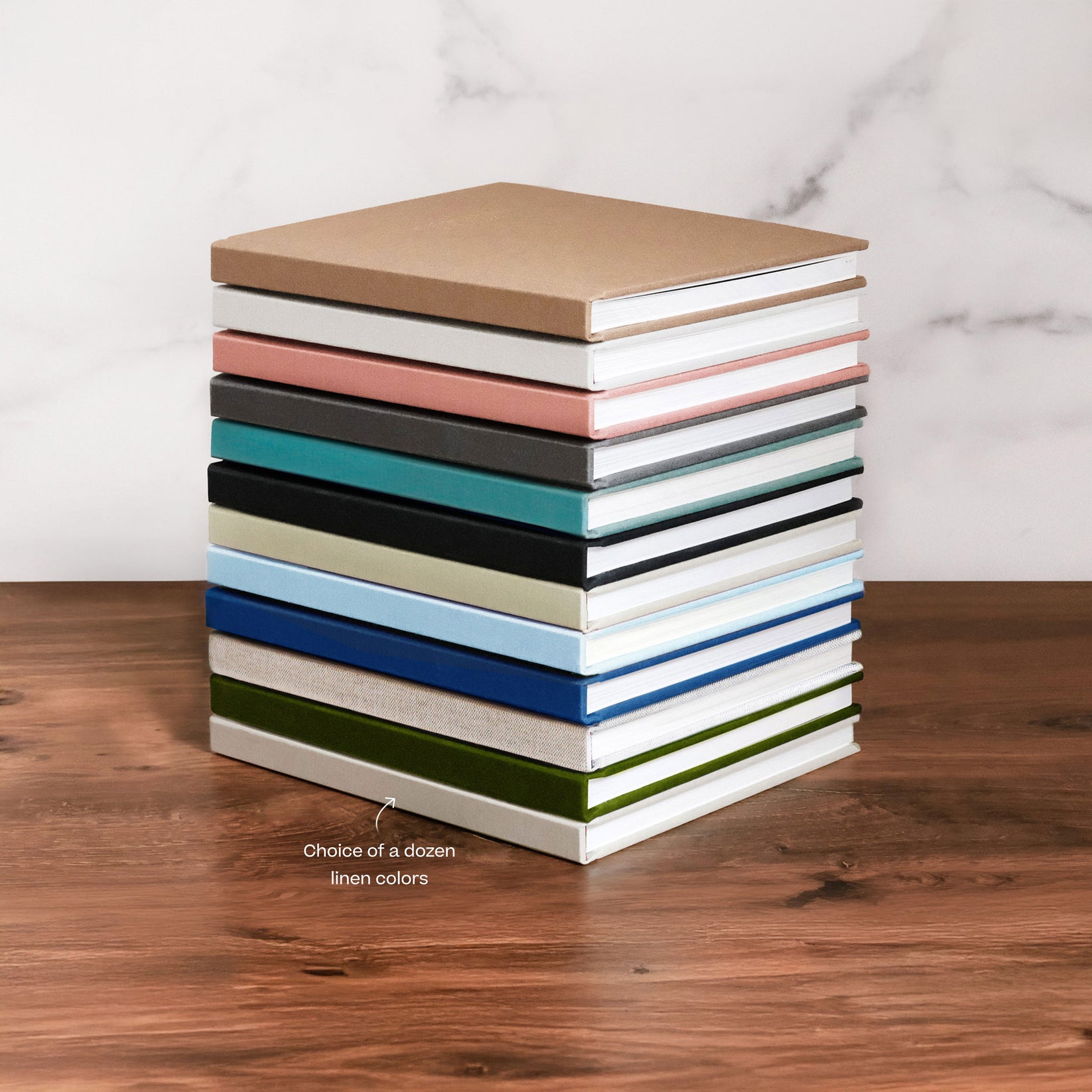 Wedding Guest Book | Linen Cover + Foil Stamping | Social Print Studio