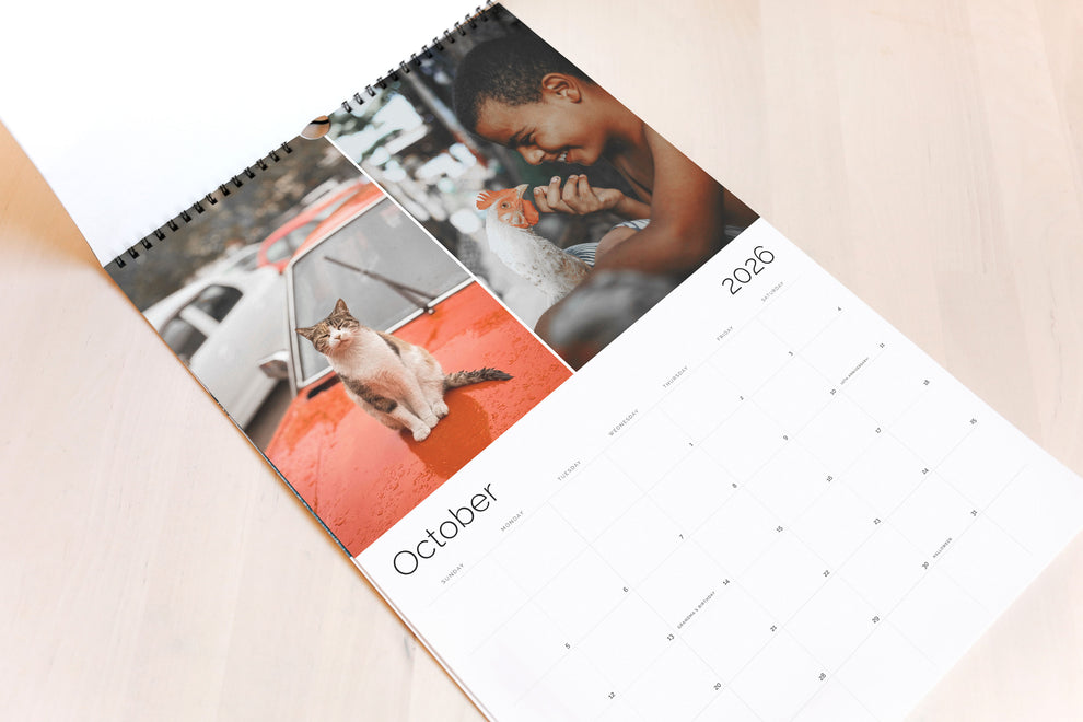Modern Wall Calendar | Custom Photo Calendars | Social Print Studio
