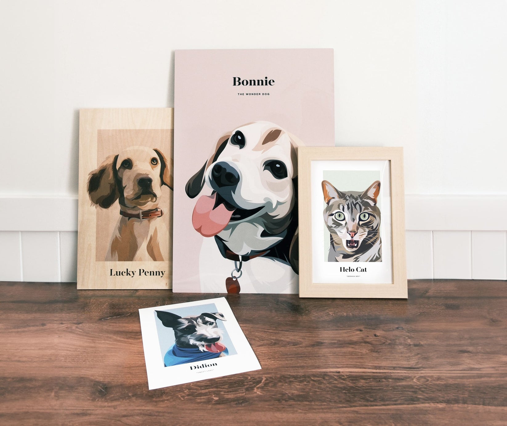 Pet Portraits | Hand-illustrated Art | Social Print Studio